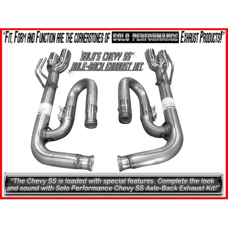 2014-2018 Chevy SS 6.2L 2.5" V8 Axle Back Exhaust Kit (993988-SL)