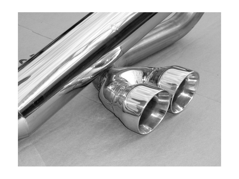 2007-2015 Rear Center Dual CAT Back Exhaust System Smart Car 451 ...