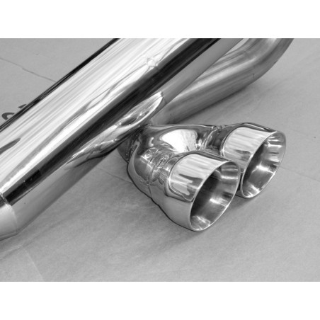2007-2015 Rear Center Dual CAT Back Exhaust System Smart Car 451 ...